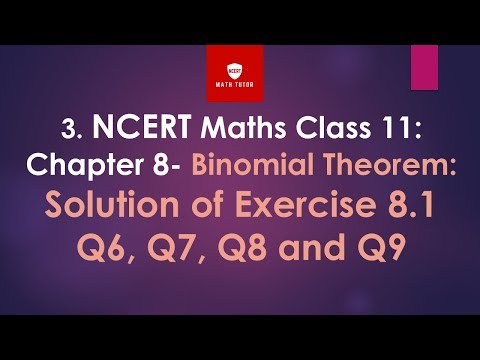 NCERT Solutions for Class 12 Maths - Binomial Theorem (Ex. 8.1) - 3