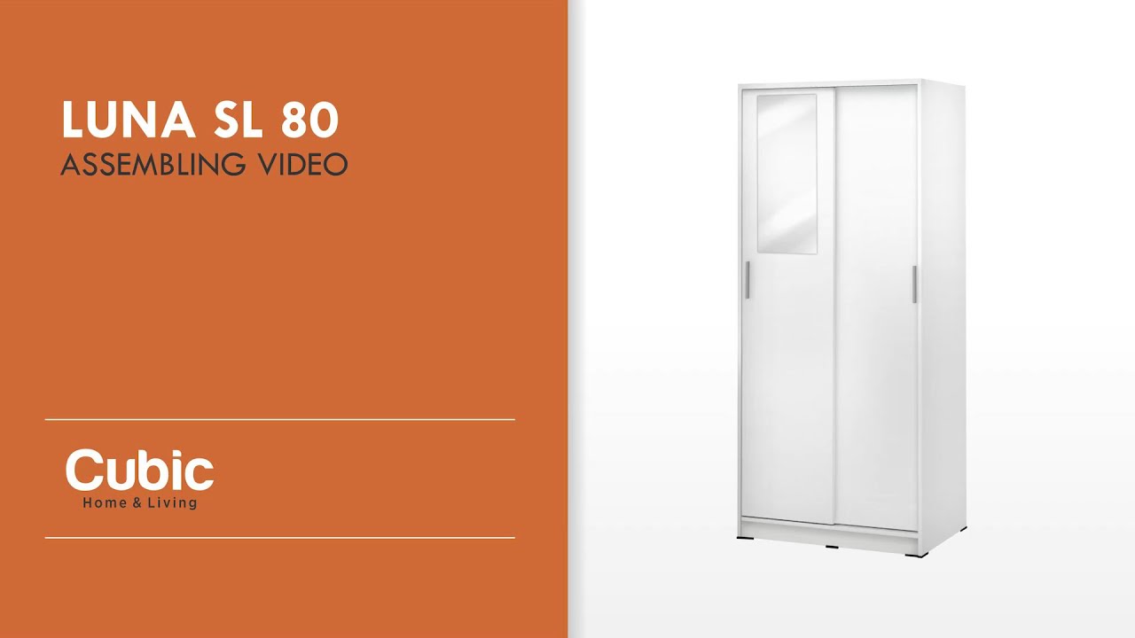 TUTORIAL PERAKITAN LUNA SL 80 - LEMARI SLIDING MINIMALIS