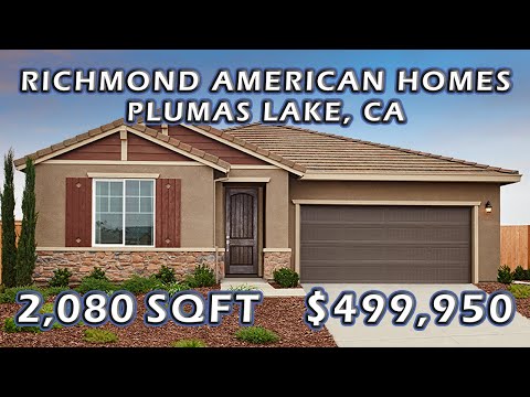 Richmond American Home| Agate Plan~2080 sqft| River Oaks, Plumas Lake | Sacramento Real Estate|$499K