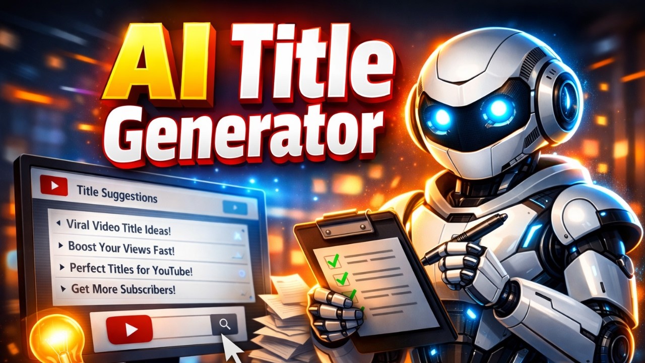 AI Title Generator for YouTube | Craft Perfect Clickworthy Titles | Free AI Tool for Video Success
