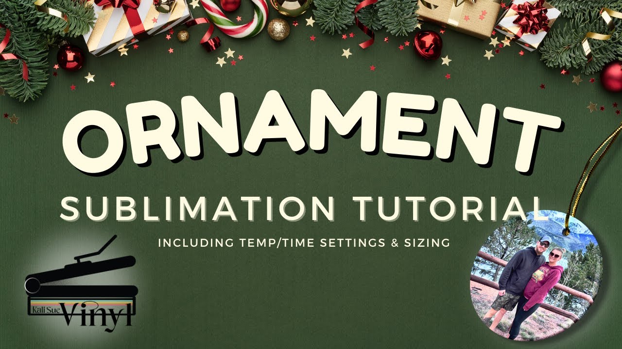 Sublimation Christmas ORNAMENT TUTORIAL l Ceramic Ornament Tutorial #sublimationtutorial #ornaments
