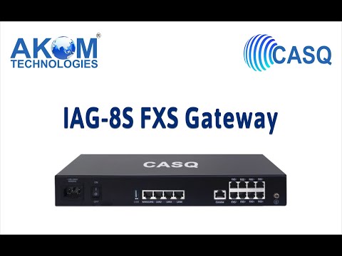Manufacturer of CASQ FXS FXO VOIP Gateway & GSM VOIP Gateways by AKOM ...