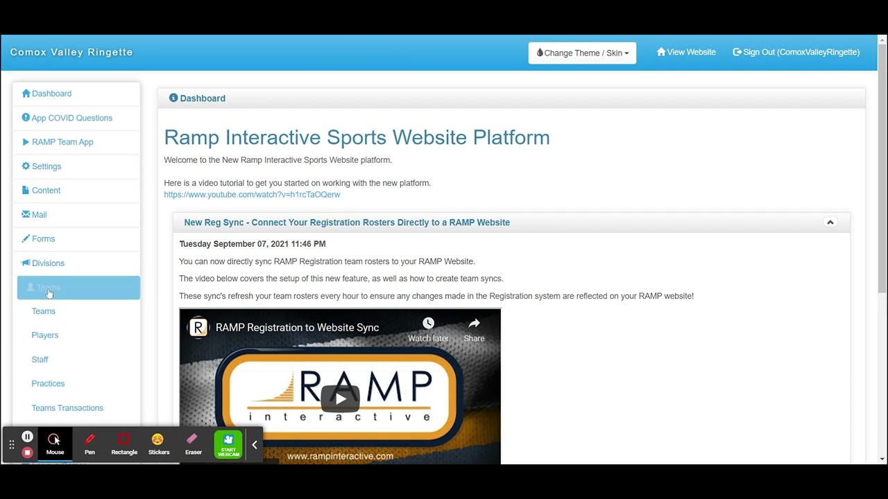 How to add practices: RAMP CMS