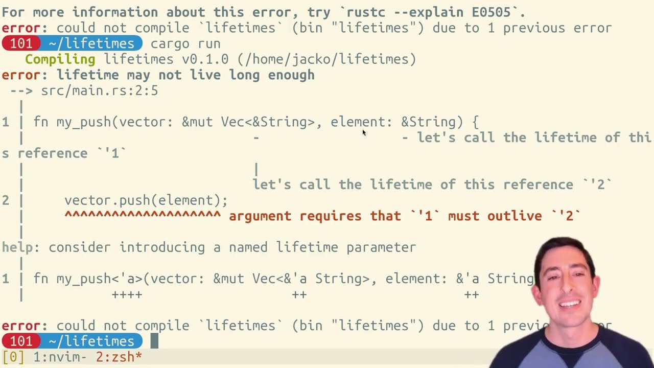 A First Look At Lifetimes In Rust Tutorials The Rust Programming Language Forum