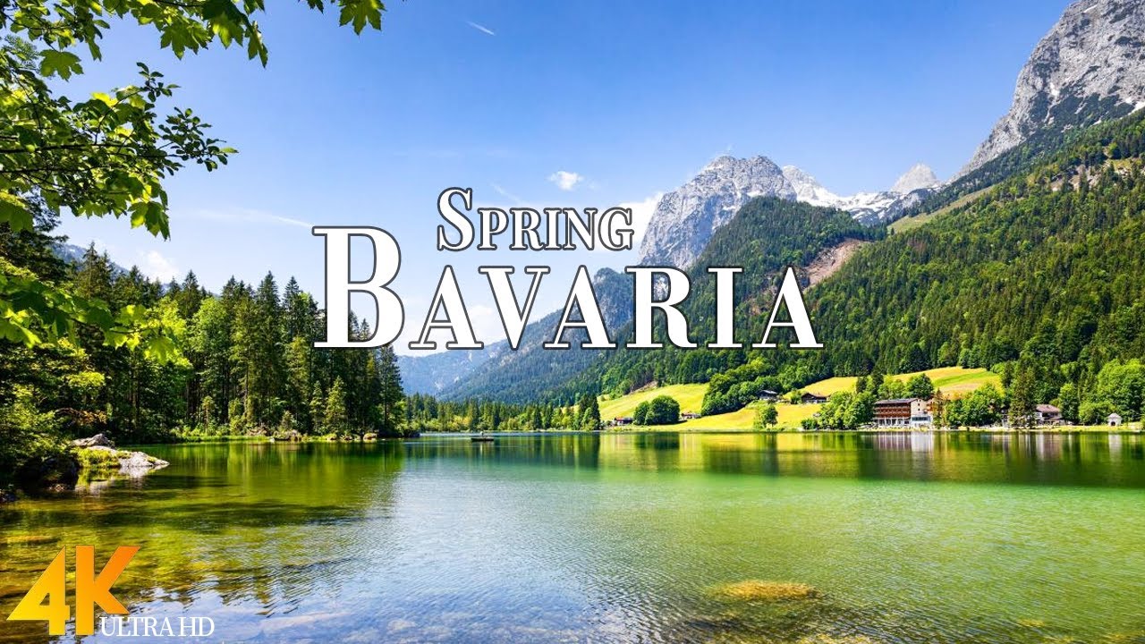 Spring Bavaria 4K Ultra HD • Stunning Footage Bavaria, Scenic Relaxation Film with Calming Music.