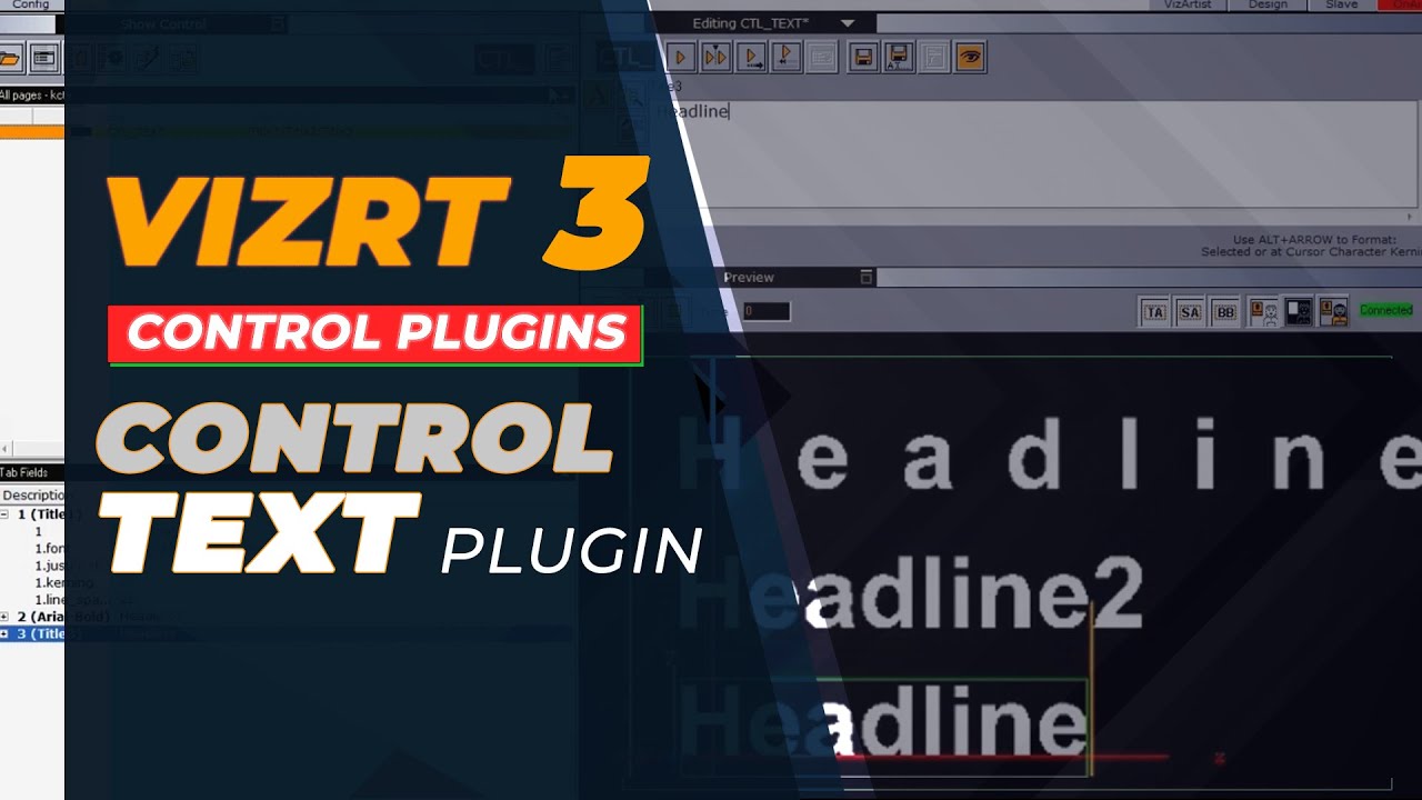 Vizrt Control Text Plugin tutorial