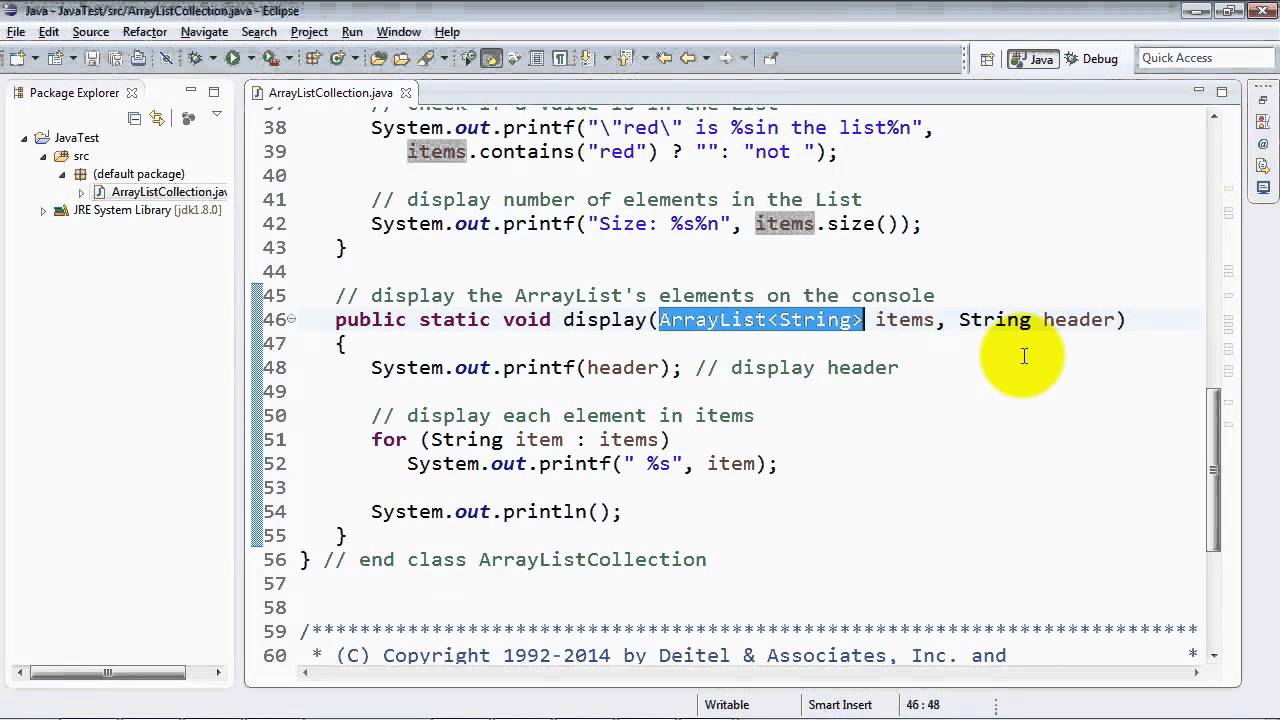 JAVA Tutorials for Beginners 78  Generic ArrayList T collection demonstration