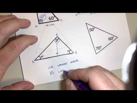 Triangle Relationships- Side Lengths and Angles