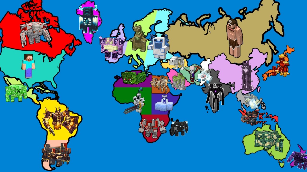 Last Living BOSS Mob Wins the World War | Minecraft Mob Battle