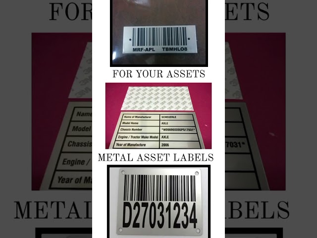 Metal Labels - Metal Barcode Sticker Manufacturer from Mumbai