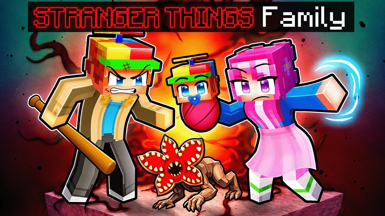 Surviving One STRANGER THINGS CHUNK in Minecraft!