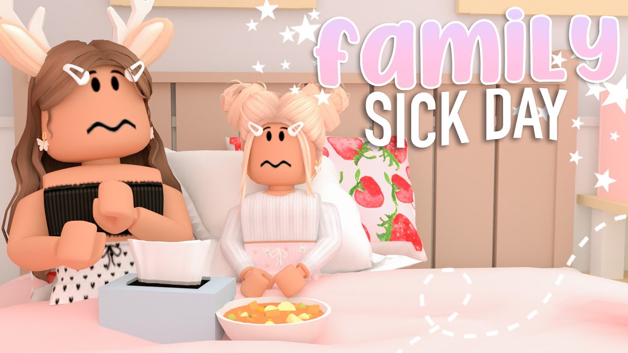 Small Family's WINTER SICK DAY Routine | Roblox Bloxburg Roleplay