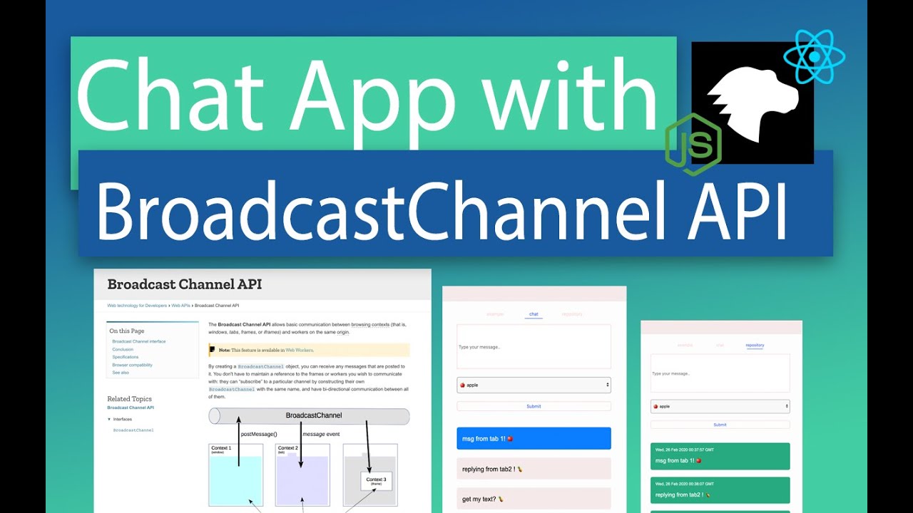 BroadcastChannel API Tutorial - Create a Chat App