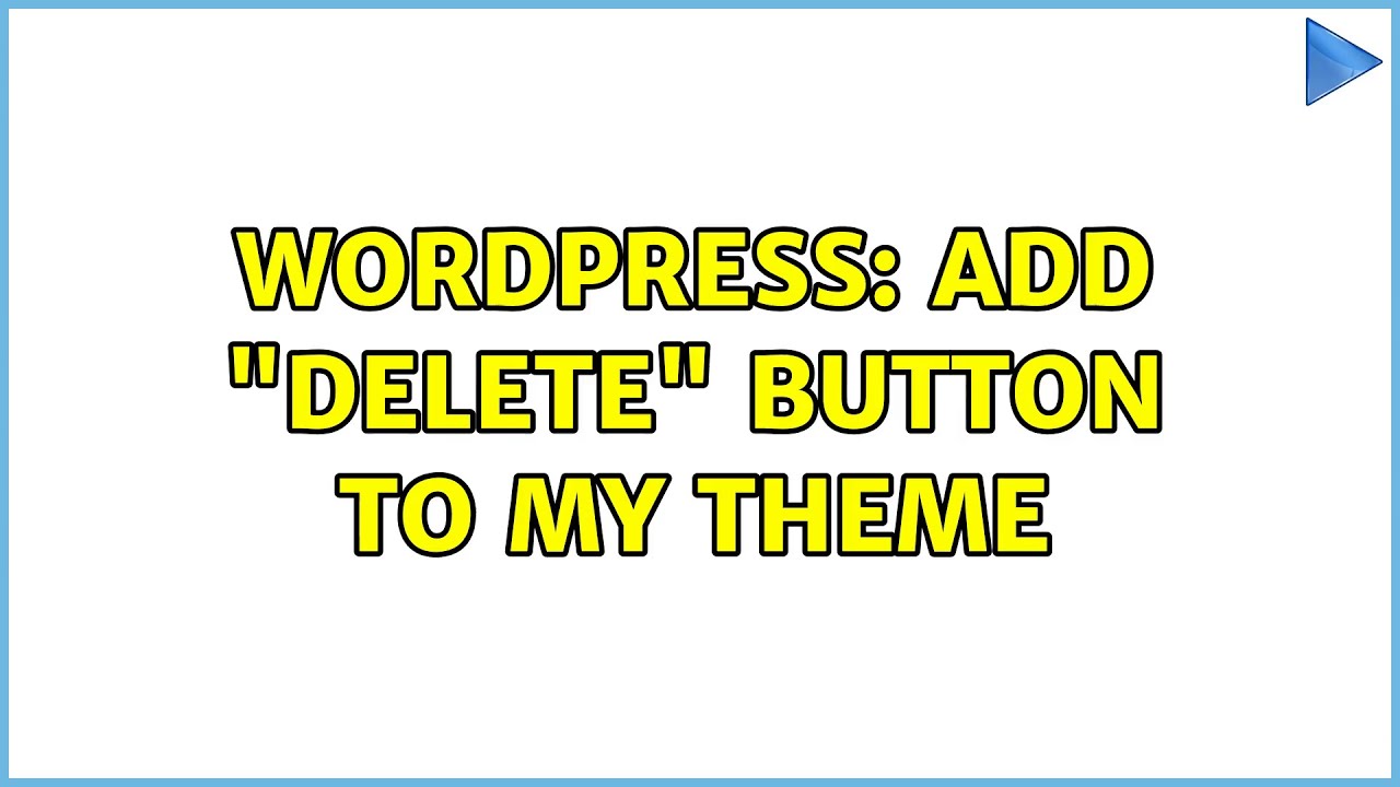 Wordpress: Add 