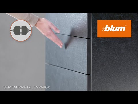 SERVO-DRIVE for LEGRABOX: Electrical opening support system for box system | Blum