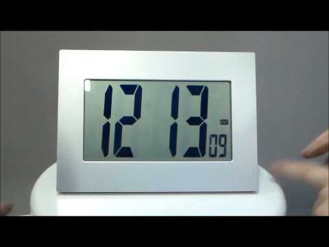 Ken-Tech T-4697 Extra Large LCD Display Atomic Table / Wall Alarm Clock