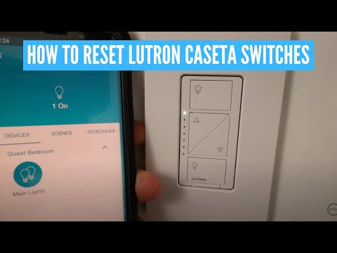 Cómo reiniciar el regulador de intensidad Lutron Caseta