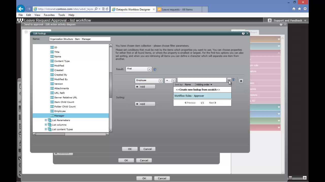 Datapolis Workbox - Leave Request (SP2010)
