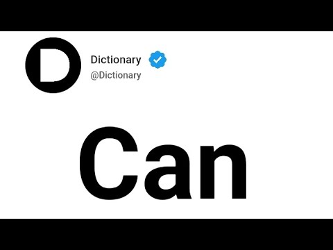 Can Meaning In English