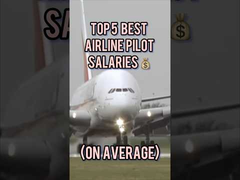 Top 5 Best Airline Pilot Salaries #aviation #shorts #travel