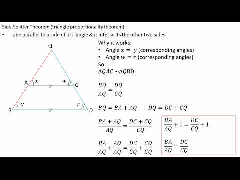 Side Splitter Theorem Proof