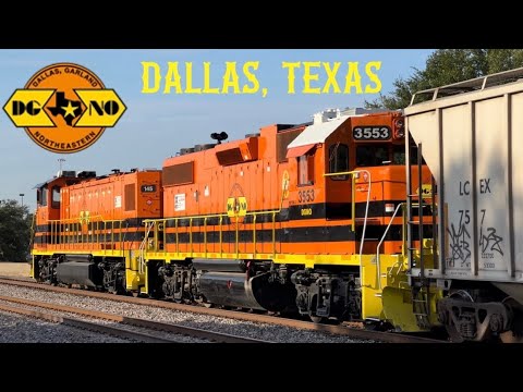 Dallas, Garland & Northeastern Shortline Action In Downtown Dallas, Texas!  8/10/22 - 8/11/22