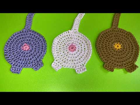 PEEKING CAT BUTT | CUTE COASTERS FROM SCRAP YARNS | QUICK & EASY