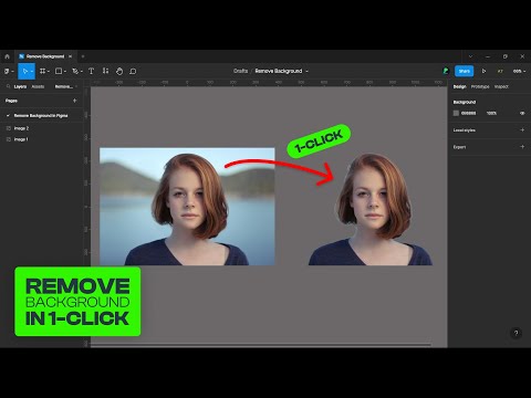 Remove Background in 1-CLICK from Images in Figma | Figma Background Remover Plugin