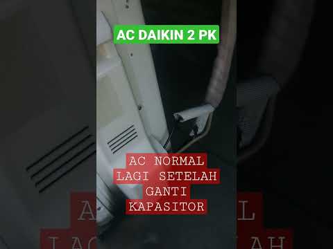 AC DAIKIN 2 PK GANTI KAPASITOR 45 + 2 MICRON #servisac #daikinac #kapasitor #maintenance