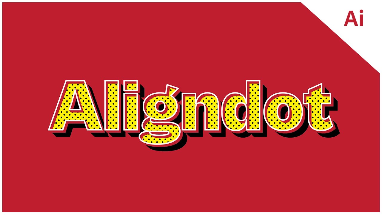 Editable Retro Text Effect in Adobe Illustrator