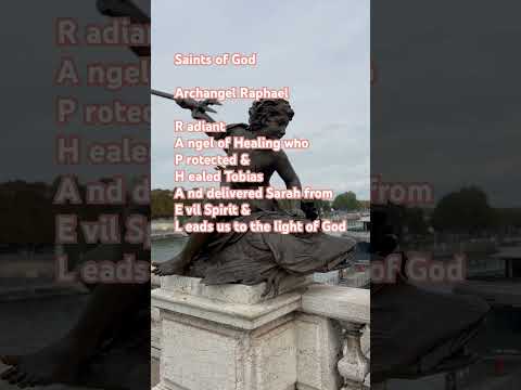 Archangel Raphael #archangels #angel #benedict #france #church #jesus #bible #saints #raphael m