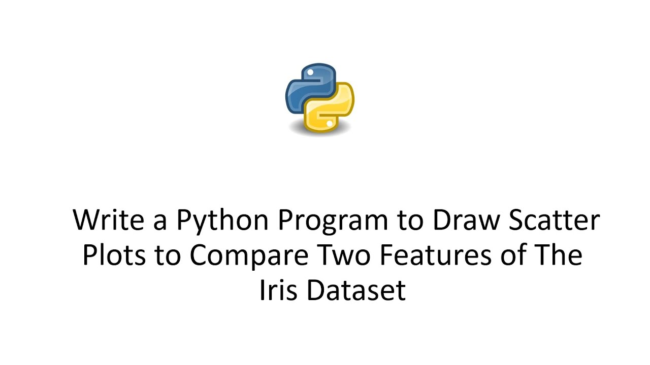 Write a Python Program to Draw Scatter Plots to Compare Two Features of The Iris Dataset