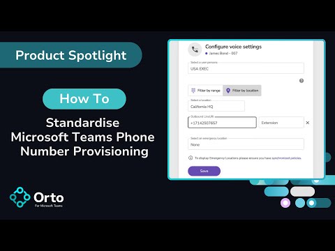 How To Standardise Microsoft Teams Phone Number Provisioning