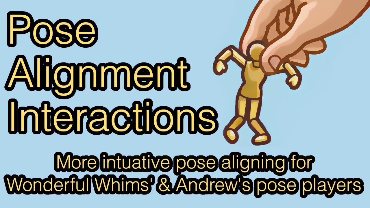 Pose Alignment Interactions [Sims 4 Mod] | Move/Rotate/Align posing sims