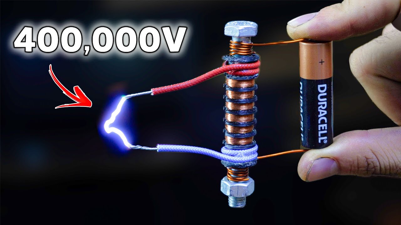 Make 400000v High voltage generator (easily) - High voltage PLASMA transformer