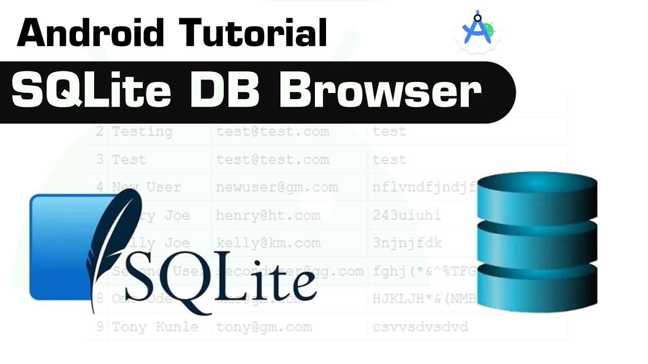 How to configure SQLite Browser with Android Studio