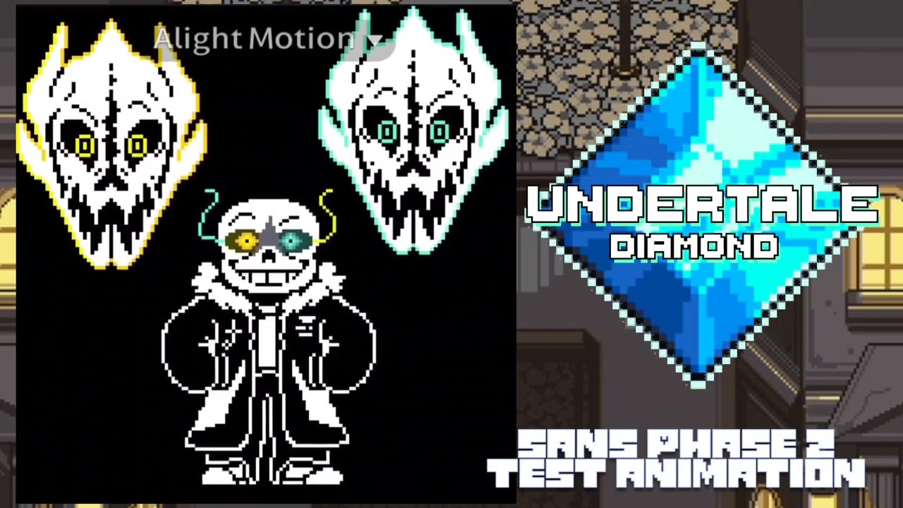 Undertale Diamond Sans Phase 2 Test animation!