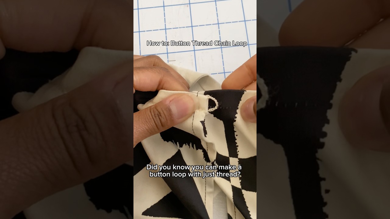 How to make a thread loop button closure - Did You Sew That | Series