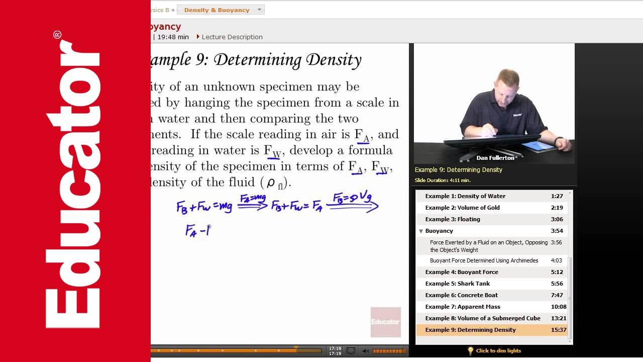 Density Example | AP Physics 1 & 2