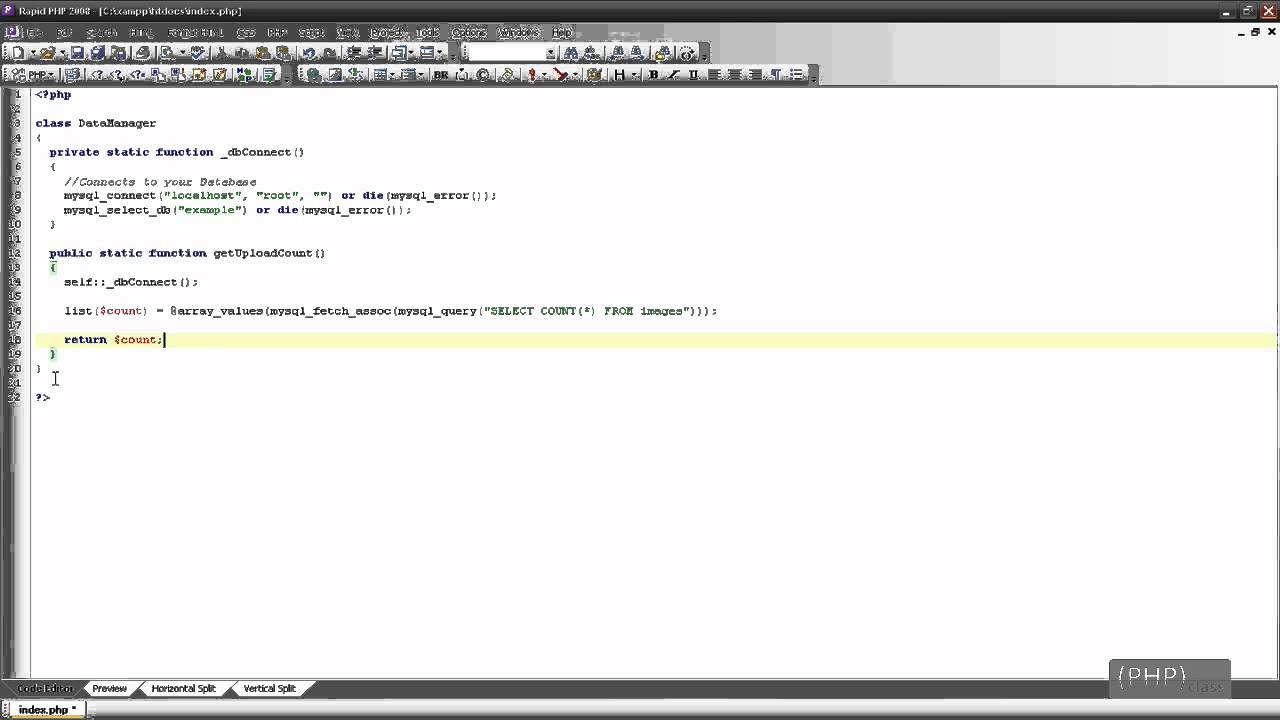 Data Management_ Php Tutorial_ Data Management Class