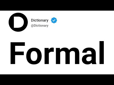 Formal Meaning In English