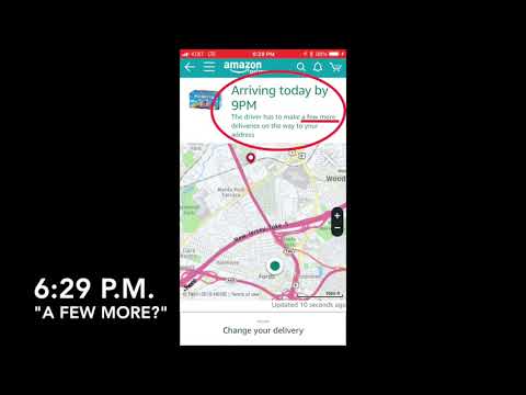 Testing Amazon's Map Tracker with delivery of 400 ice pops