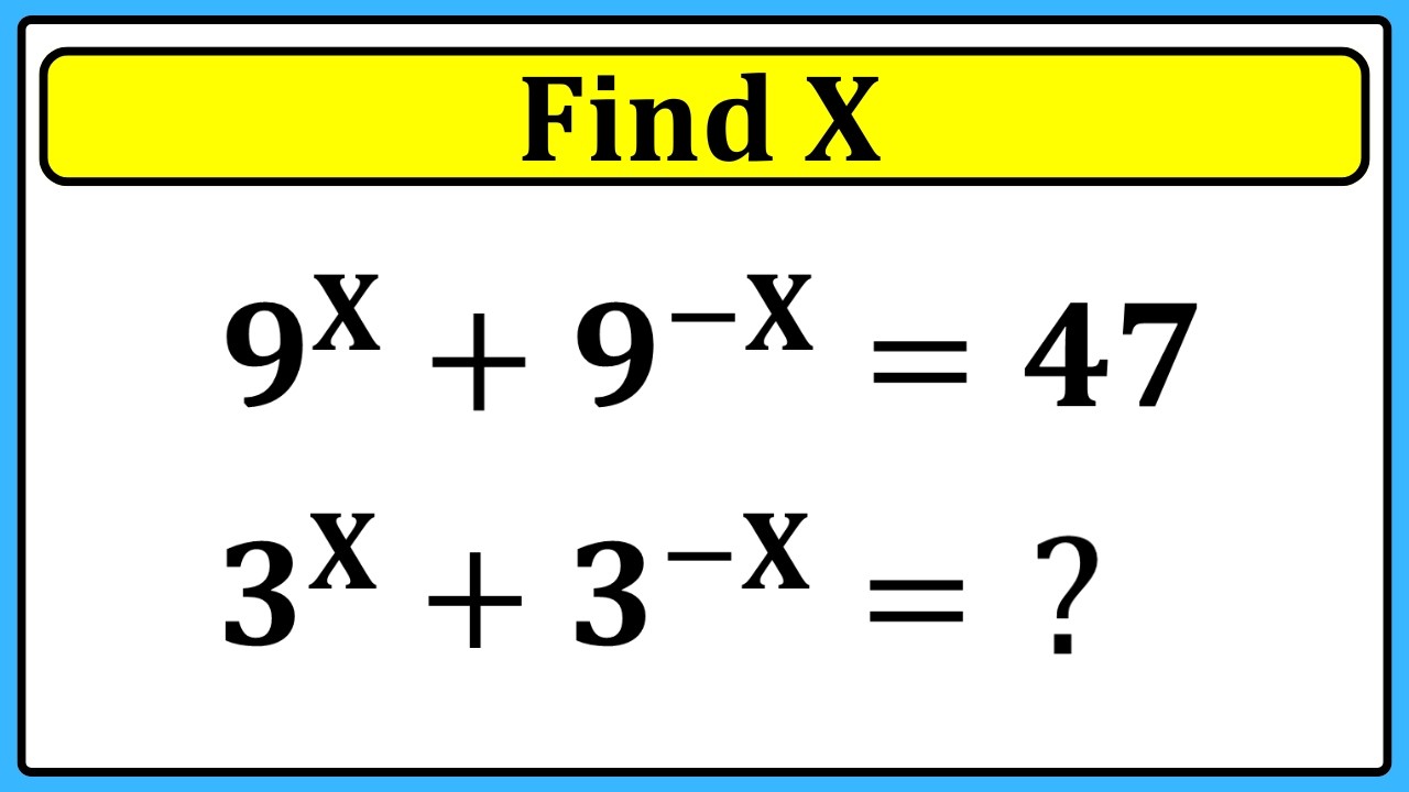 Nice Algebra Math Simplification | Find the Value of X |Olympiad