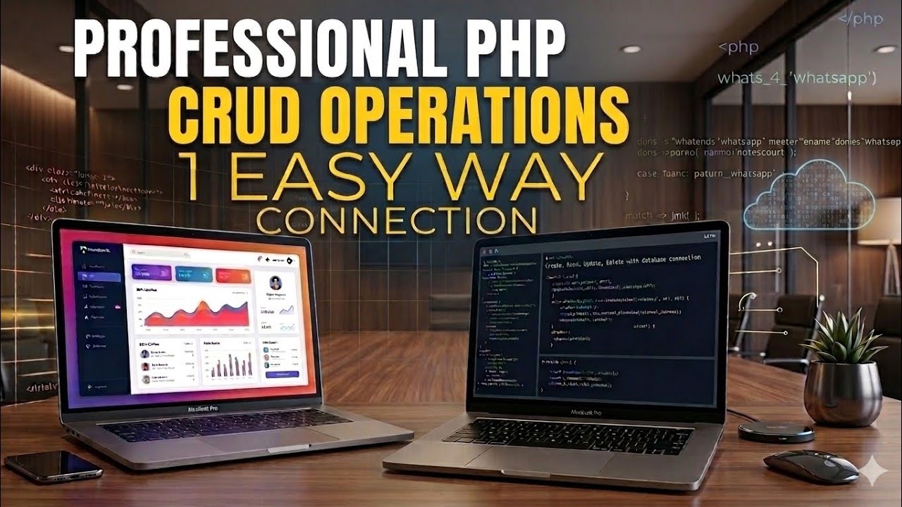 CRUD operation insert, update, delete|easy way for beginner tutorial 