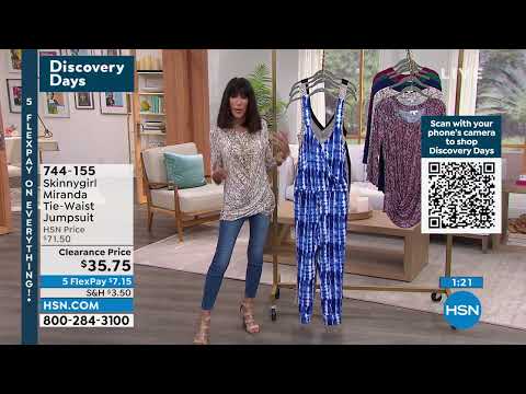 Skinnygirl Miranda TieWaist Jumpsuit