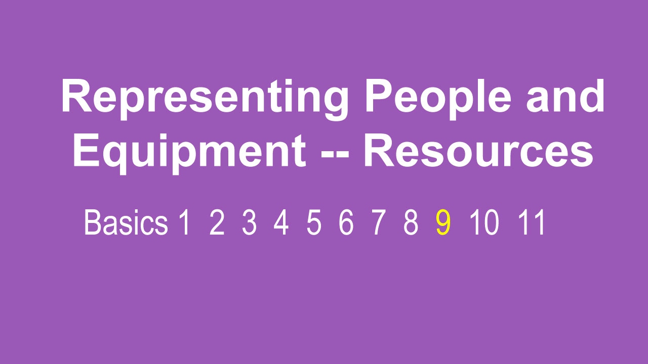 Basics 9 - Representing People and Equipment -- Resources