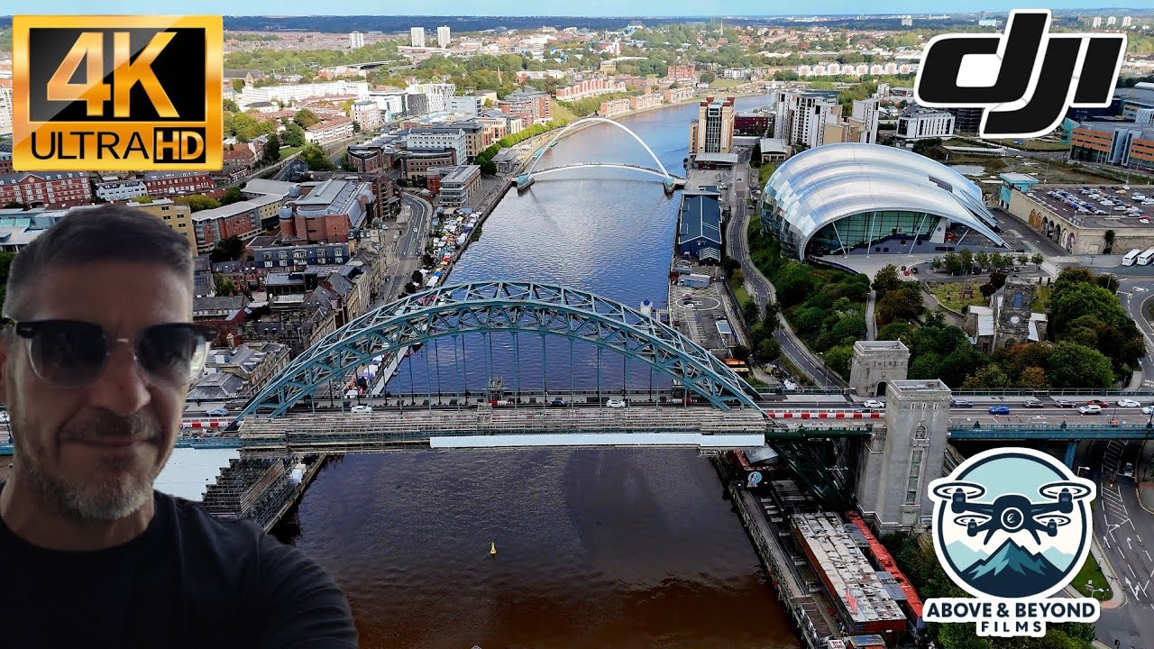 NEWCASTLE UPON TYNE ☆ 4K ☆ BY DRONE 2025 📽  📸   #djimini4pro 
