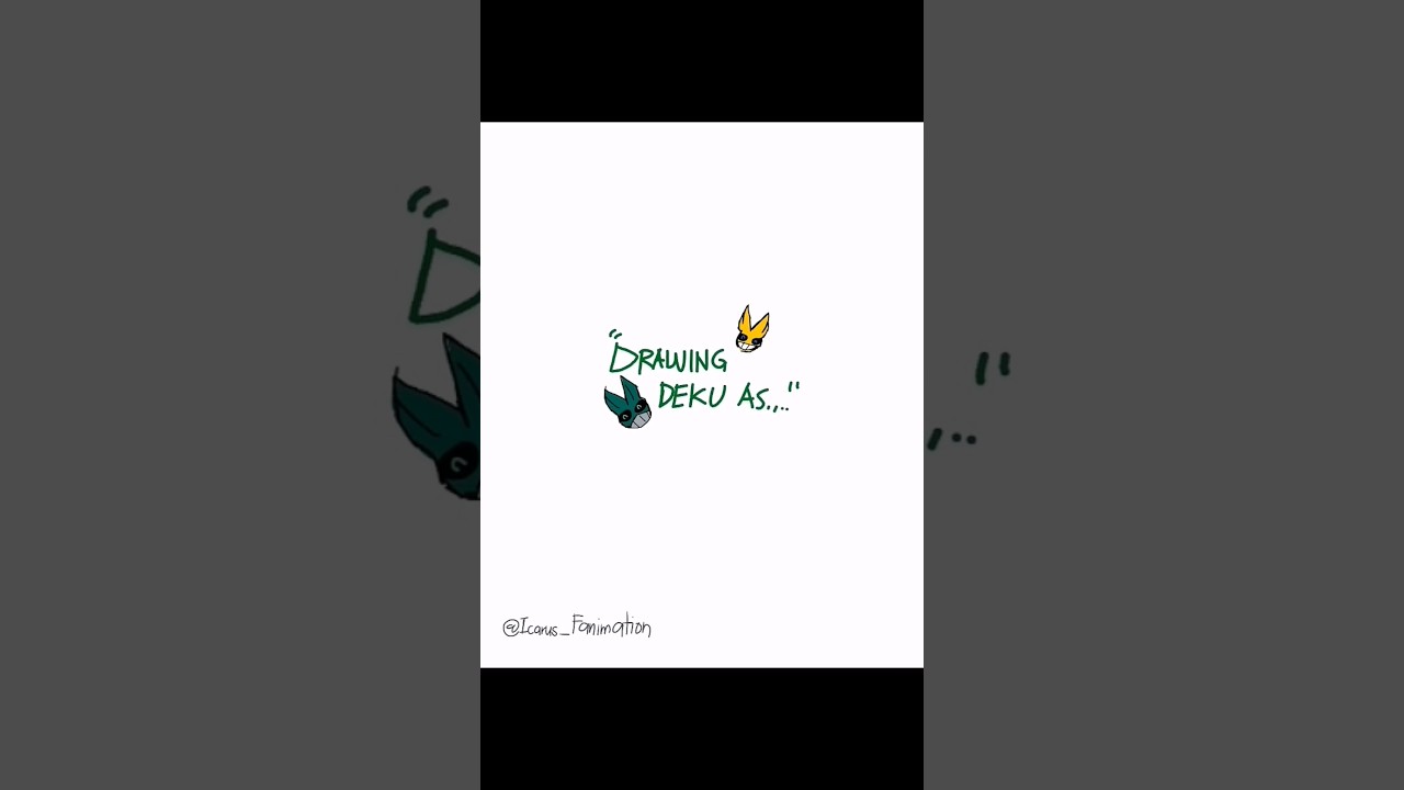 Drawing Deku as... Normal, Genderbend, Kid, Villain | Art trend #myheroacadmia #deku #arttrend