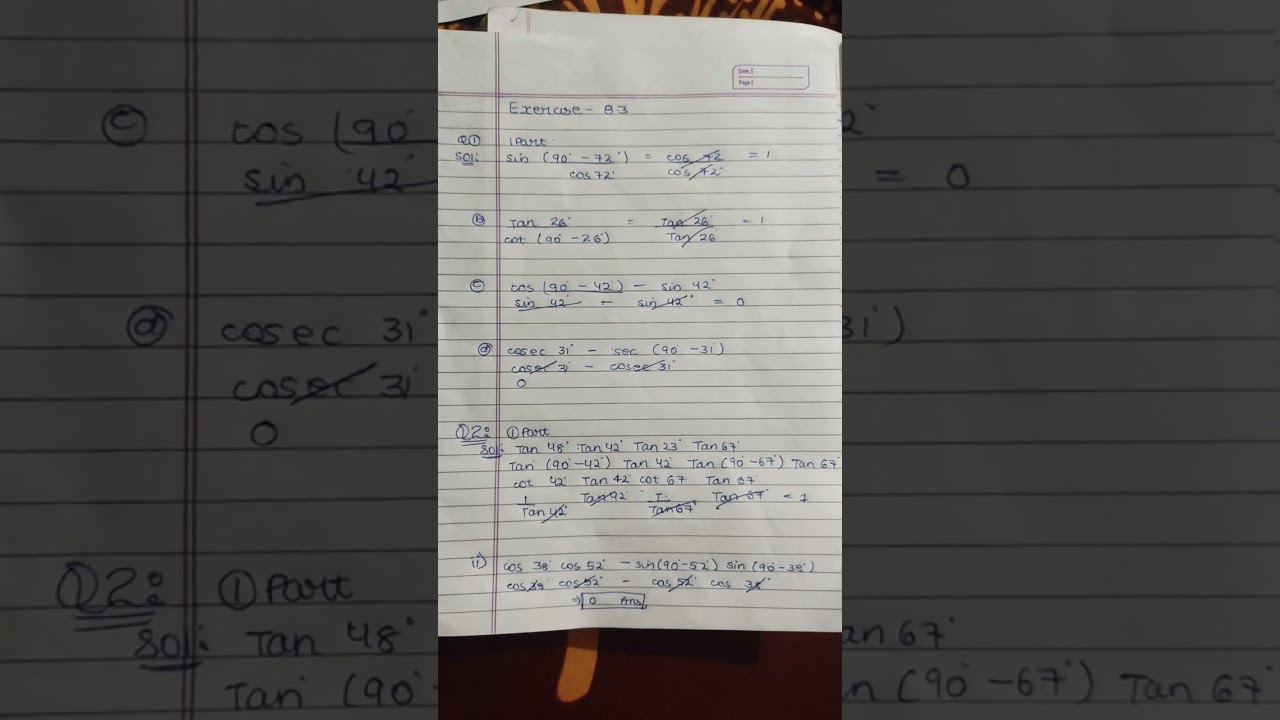 class 10 chapter 8 exercise 8.3 question 1 and 2 in very easy method