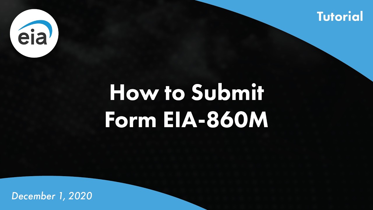 EIA 860M Tutorial